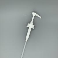 China Food Safe Plastic White 43mm Bottle Pump Dispenser For Syrup for sale