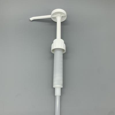 China White Food Jam Pump Plastic Coffee Syrup Distributor Pump 30CC 25CC for sale