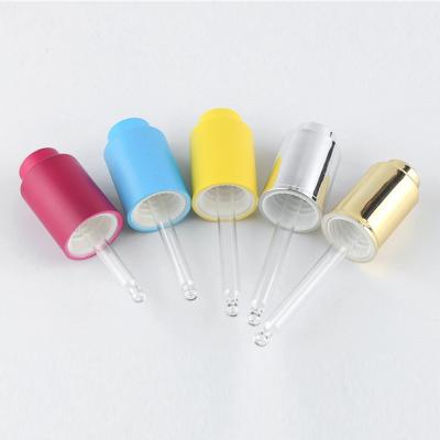 China Anodized Pressing Dropper Glass Refined Oil Glass Liquid Dropper Glue Head for sale