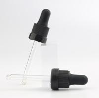 China Black Anti Theft Burette 18 410 Plastic Bottle Dropper For Fine Oil for sale