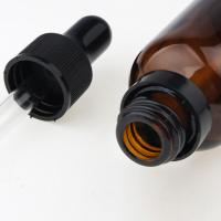 China Black Anti Theft Burette 18 410 Plastic Bottle Dropper For Fine Oil for sale