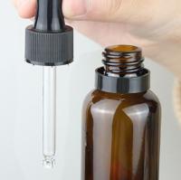 China Black Anti Theft Burette 18 410 Plastic Bottle Dropper For Fine Oil for sale