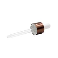 China Rose Gold Anodized Head Dropper 18 20 22 24410 Glass Refined Oil for sale
