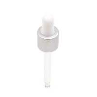 China 13 415 Anodized Aluminum Dropper Silver Customizable Tube Length for sale