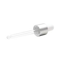 China 13 415 Anodized Aluminum Dropper Silver Customizable Tube Length for sale