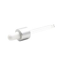China 13 415 Anodized Aluminum Dropper Silver Customizable Tube Length for sale