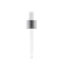 China 13 415 Anodized Aluminum Dropper Silver Customizable Tube Length for sale