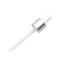 China 13 415 Anodized Aluminum Dropper Silver Customizable Tube Length for sale