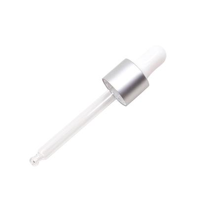 China 13 415 Anodized Aluminum Dropper Silver Customizable Tube Length for sale