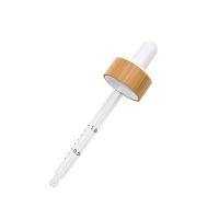 China Bamboo Wood Burette With Rubber Tip Graduated Straw Burette for sale