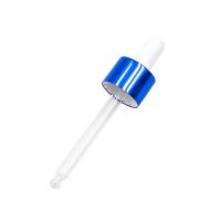 China Oil Bottle Glass Blue Plastic Bottle Dropper Anodized for sale
