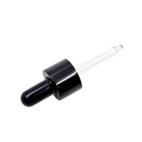 China Bright Black Center Ring Plastic Dropper Pipette Cap 18 410 Anodized for sale