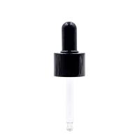 China Bright Black Center Ring Plastic Dropper Pipette Cap 18 410 Anodized for sale