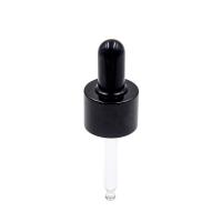 China Bright Black Center Ring Plastic Dropper Pipette Cap 18 410 Anodized for sale