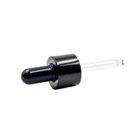 China Bright Black Center Ring Plastic Dropper Pipette Cap 18 410 Anodized for sale