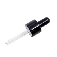 China Bright Black Center Ring Plastic Dropper Pipette Cap 18 410 Anodized for sale