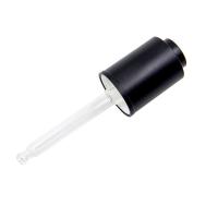 China 18 415 Black Dumb Face Plastic Bottle Dropper Pressing for sale