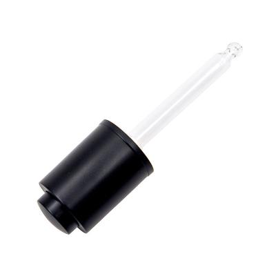 China 18 415 Black Dumb Face Plastic Bottle Dropper Pressing for sale