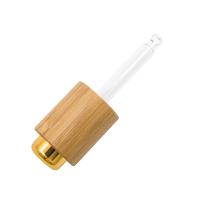 China 13 415 Natural Bamboo Wood Pressing Glass Dropper Oil Bottle Lid for sale