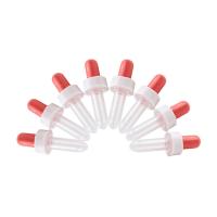 China 0.25ml Red Head Plastic Bottle Dropper Pipette Packaging for sale