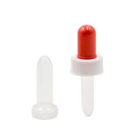 China 0.25ml Red Head Plastic Bottle Dropper Pipette Packaging for sale
