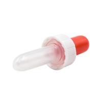 China 0.25ml Red Head Plastic Bottle Dropper Pipette Packaging for sale