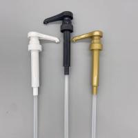 China 28 400 10cc PP PE Plastic Condiment Pump Long Nozzle Food Grade Ketchup Liquid for sale