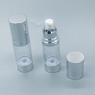 China Transparent Plastic Cosmetic Airless Pump Bottles 30cc for sale