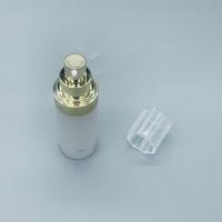 China Gold Transparent Cosmetics Airless Pump Dispenser For Essence Butter Essential Oil for sale