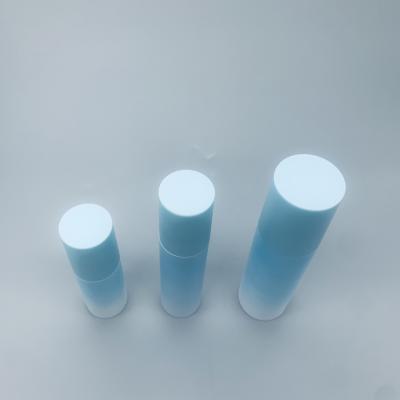 China Blue Plastic Cosmetic Airless Pump Bottles For Essential Oil for sale