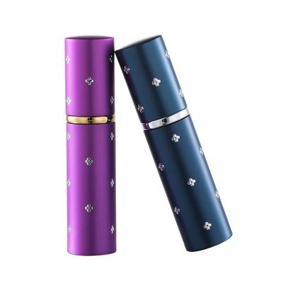 China Plum Dot Drill Anodized Little Perfume Bottles 10ml for sale