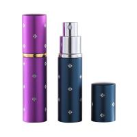 China Plum Dot Drill Anodized Little Perfume Bottles 10ml for sale