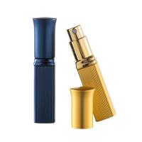 China 6ml Lipstick Tube Square Perfume Spray Pump Anodized Aluminum for sale
