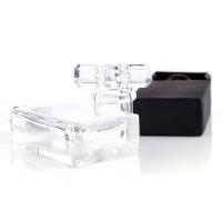 China 30ml Perfume Spray Pump Clear Black Aluminum Glass for sale