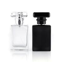 China 30ml Perfume Spray Pump Clear Black Aluminum Glass for sale