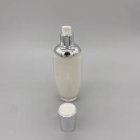 China 80ml Oval Cylinder Plastic PS Skin Toner Bottle Cosmetic Packaging for sale
