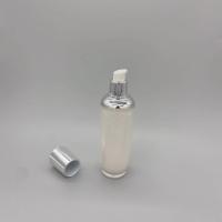 China 80ml Oval Cylinder Plastic PS Skin Toner Bottle Cosmetic Packaging for sale
