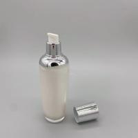 China 80ml Oval Cylinder Plastic PS Skin Toner Bottle Cosmetic Packaging for sale