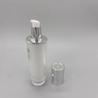 China Skincare Cosmetic Toner Bottle Oval Cylinder Plastic 100ml 120ml for sale