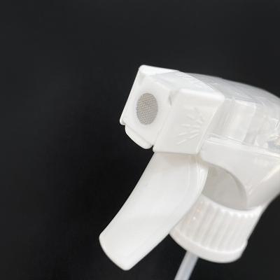 China Handbutton Household Oil Cleaning Plastic Trigger Spray Bottle Head Double Cover for sale