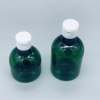 China Dark Green Empty Wholesale 50ml 100ml 150ml Round Custom Shampoo Bottle PET Cosmetic Plastic Pump Bottle for sale