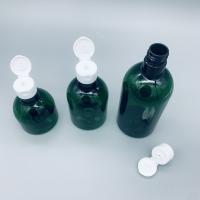 China Dark Green Empty Wholesale 50ml 100ml 150ml Round Custom Shampoo Bottle PET Cosmetic Plastic Pump Bottle for sale