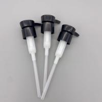 China 2.8ml PET Plastic Dispenser Pump Black White Facial Cleanser Hair Conditioner for sale