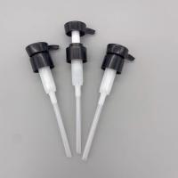 China 2.8ml PET Plastic Dispenser Pump Black White Facial Cleanser Hair Conditioner for sale