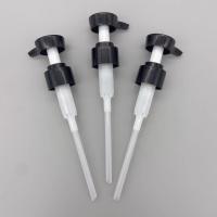 China 2.8ml PET Plastic Dispenser Pump Black White Facial Cleanser Hair Conditioner for sale
