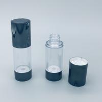 China Black Transparent Acrylic Airless Bottle Airless Cosmetics for sale
