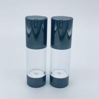 China Black Transparent Acrylic Airless Bottle Airless Cosmetics for sale