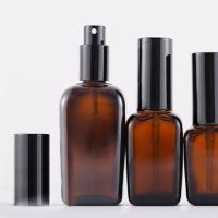 China Glass Square Spray Oil Pump Bottles 10ml  To 100ml for sale