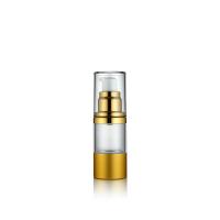 China Anodized aluminum head cap vacuum bottle cosmetics in 15ml 20mlALUM plastic vacuum bottle for sale