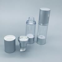 China Silver transparent PP airless lotion pump bottle cosmetic packaging lotion essence for sale